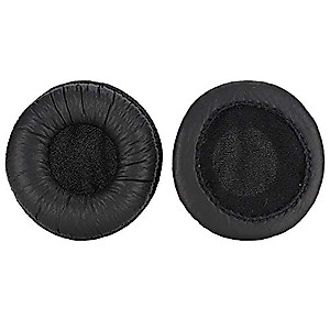 01 Ear Pads Cotton Cushion Durable Earphone Ear Pads, Ear Pads Cushion, Black for Home 55mm Headphones