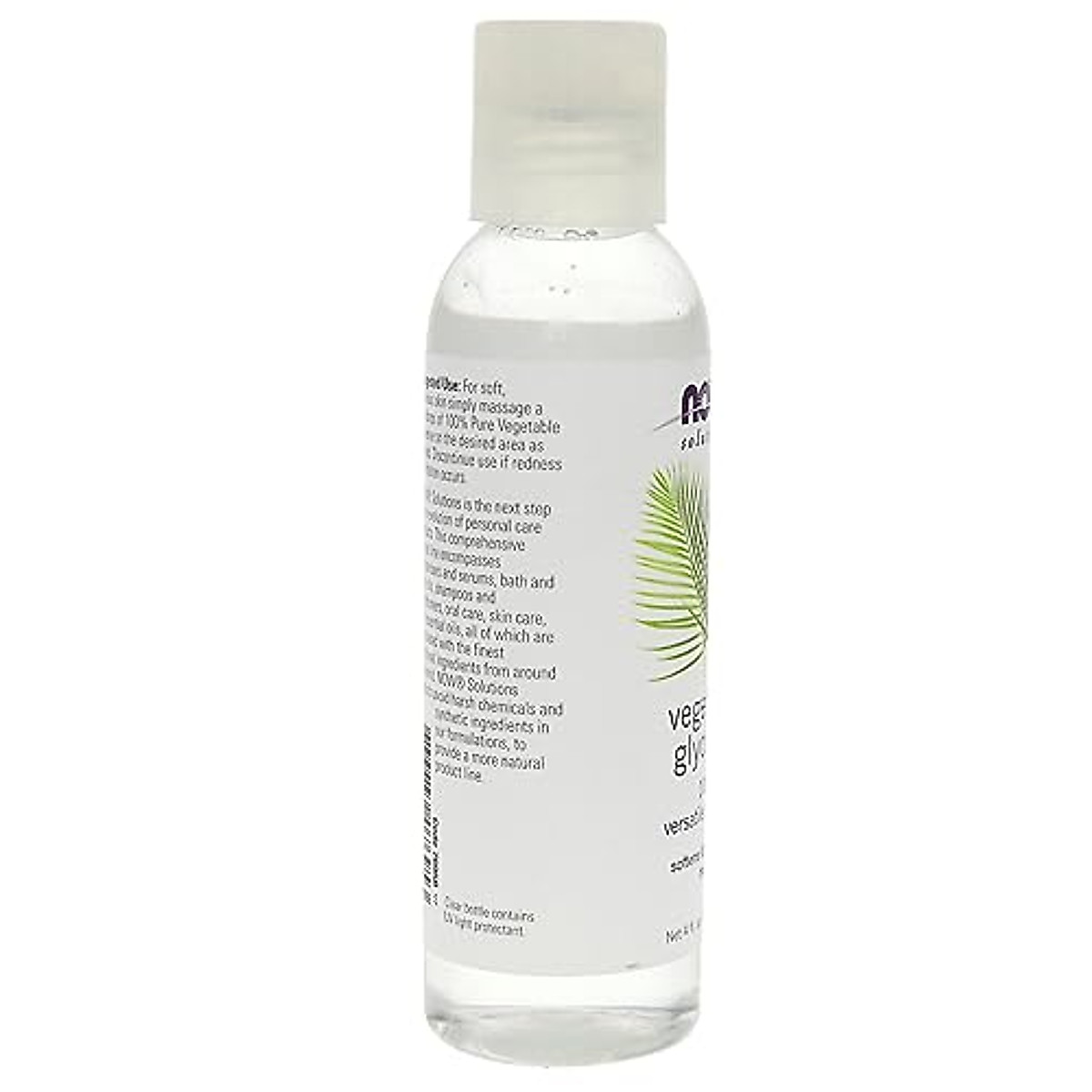 NOW Solutions, Vegetable Glycerin, 100% Pure, Versatile Skin Care, Softening and Moisturizing, 4-Ounce