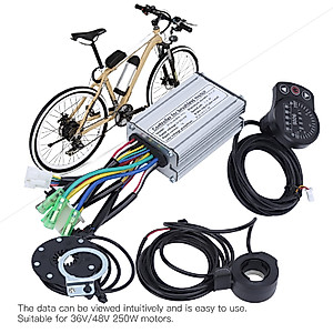 Bnineteenteam Electric Controller Kit, E-Bike 36V / 48V 250W Motors Brushless 7A Controller with ‑900S LED Panel Kit for DIY Electric Electric Modification Accessories