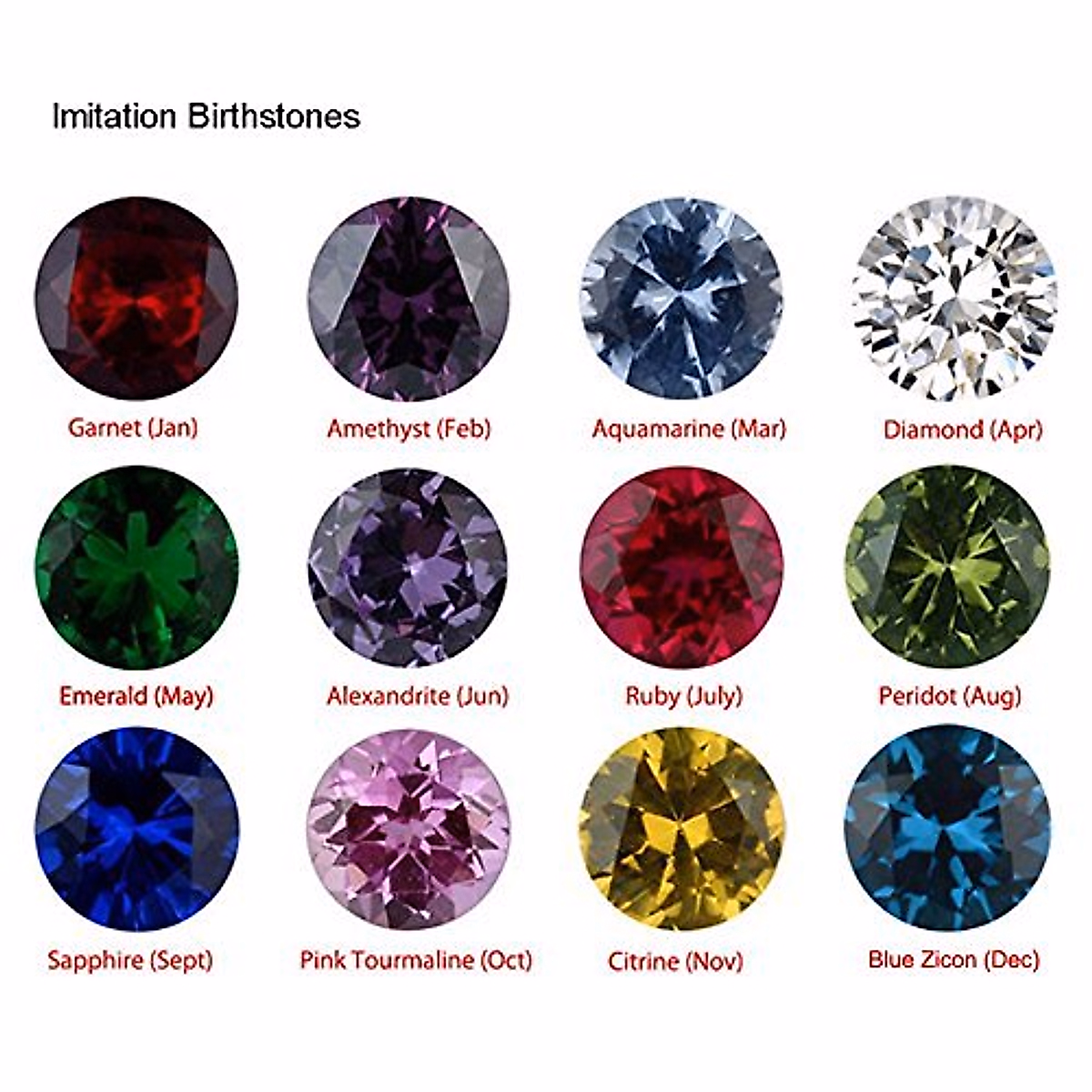 GNGJewel Family Mothers Ring 2 to 5 Birthstones 10k White,Yellow or Rose Gold FREE ENGRAVING