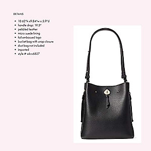 Kate Spade Marti Women's Shoulder Large Bucket Handbag (Black)