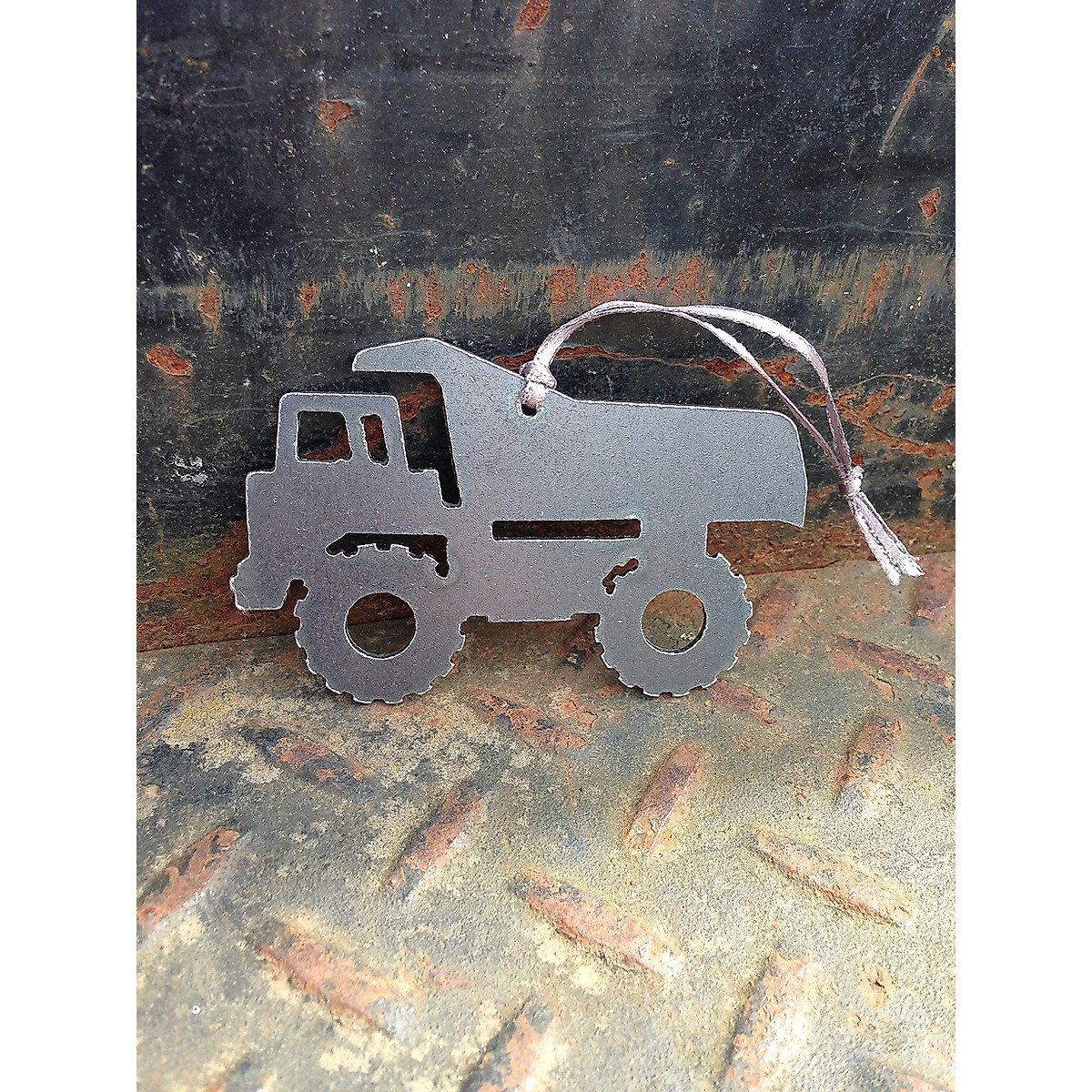 Dump Truck Metal Ornament