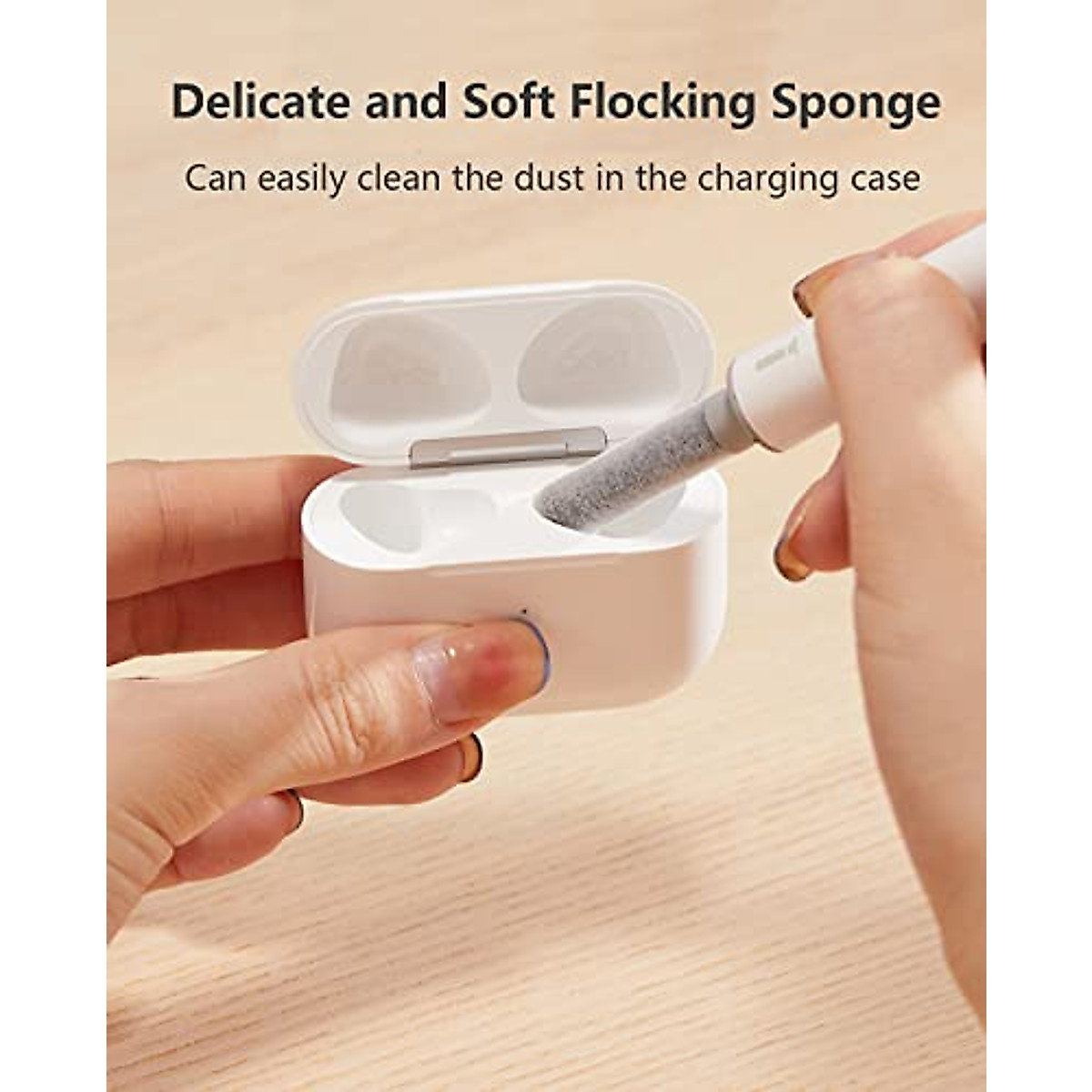 Airpod Cleaner Kit，Earbud Cleaning Kit for Airpods Pro 1 2 3, Xsusmdom Cleaning Pen for Wireless Earbuds, 3 in 1 Multi-Purpose case Cleaning Tool