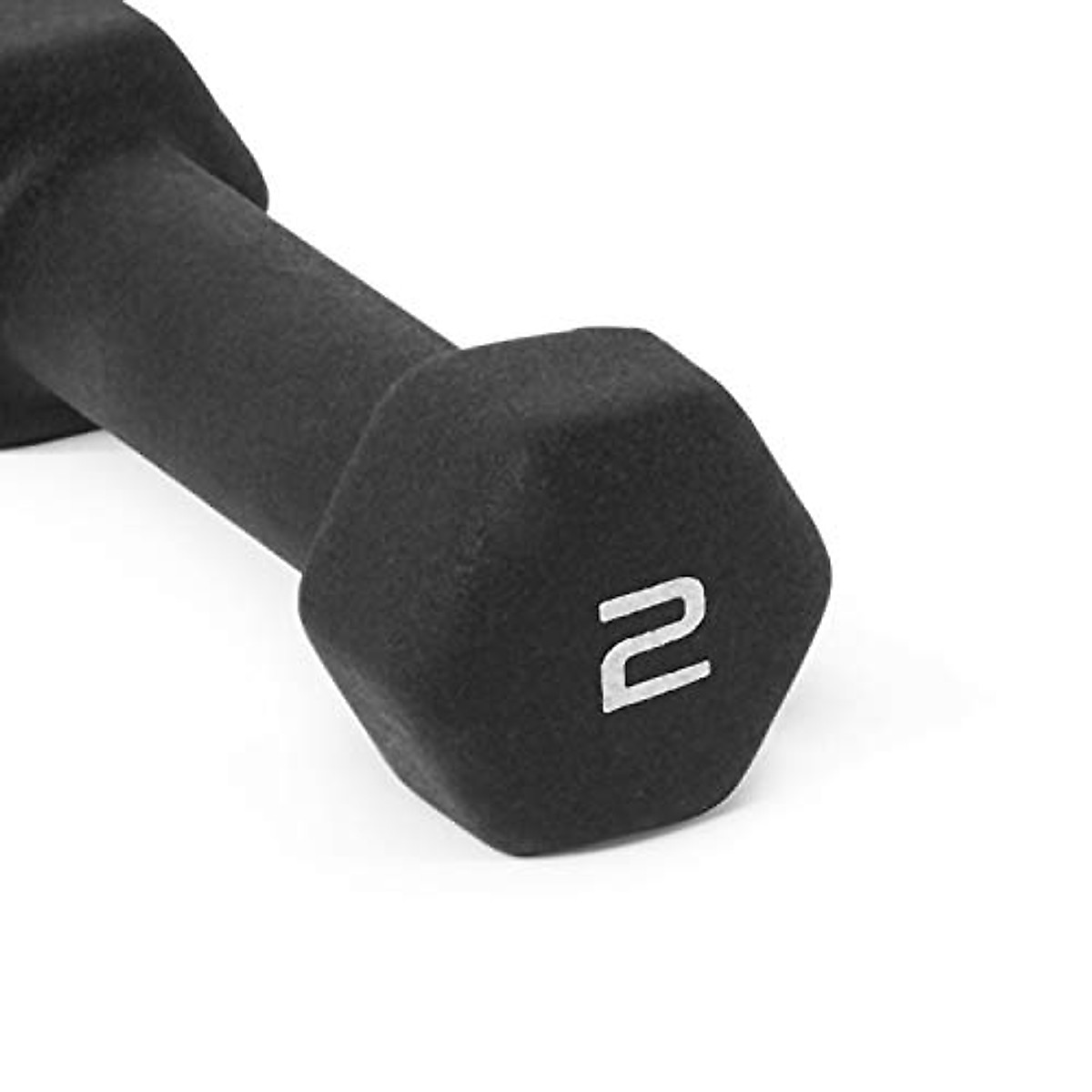 CAP Barbell Black Neoprene Coated Dumbbell, 2 lb Single