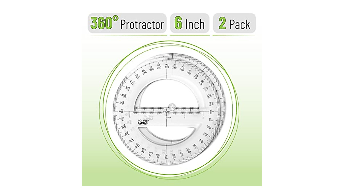 Mr. Pen Protractor Set - 2 Pack for Precise Measurements