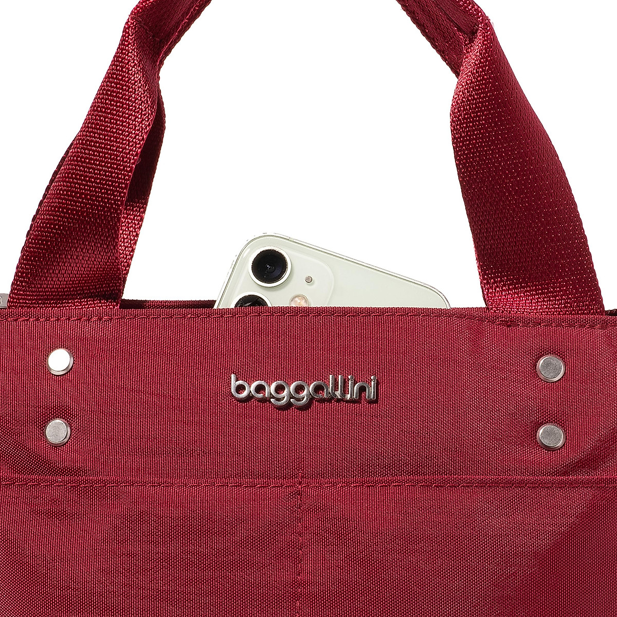 Baggallini Women's Mini Carryall Tote, Ruby Red