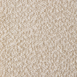 Household Essentials Harper Metal Bench with Boucle Upholstered Cushion, Cream and Black