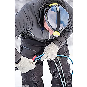 Kinco Knit Wool Gloves for Men - Alyeska Ragg Gloves 5299-L, Heavy Duty Wool with Acrylic Thermal Lining; Full Fingers with PVC Dots, Large Size, Tan - For Cold Weather, Indoors and Outdoors