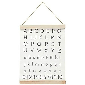 Farmlyn Creek Nursery Wall Decor, Hanging Alphabet Letters and Number Art (13 x 17 In)