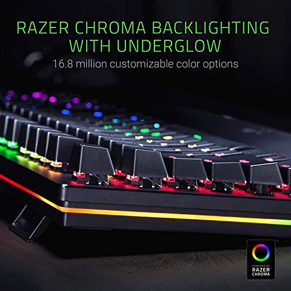 Razer Huntsman Elite Opto-Mechanical Switch Wired Mechanical Gaming Keyboard: Multi-Functional Digital Dial, Multi-Functional Digital Dials, RGB Lighting USB Computer Keyboards for PC Gaming (Renewed)