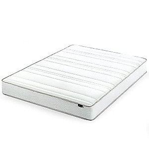 ZINUS 10 Inch Foam and Spring Mattress, Full, CertiPUR-US Certified Foams, Mattress in A Box, White
