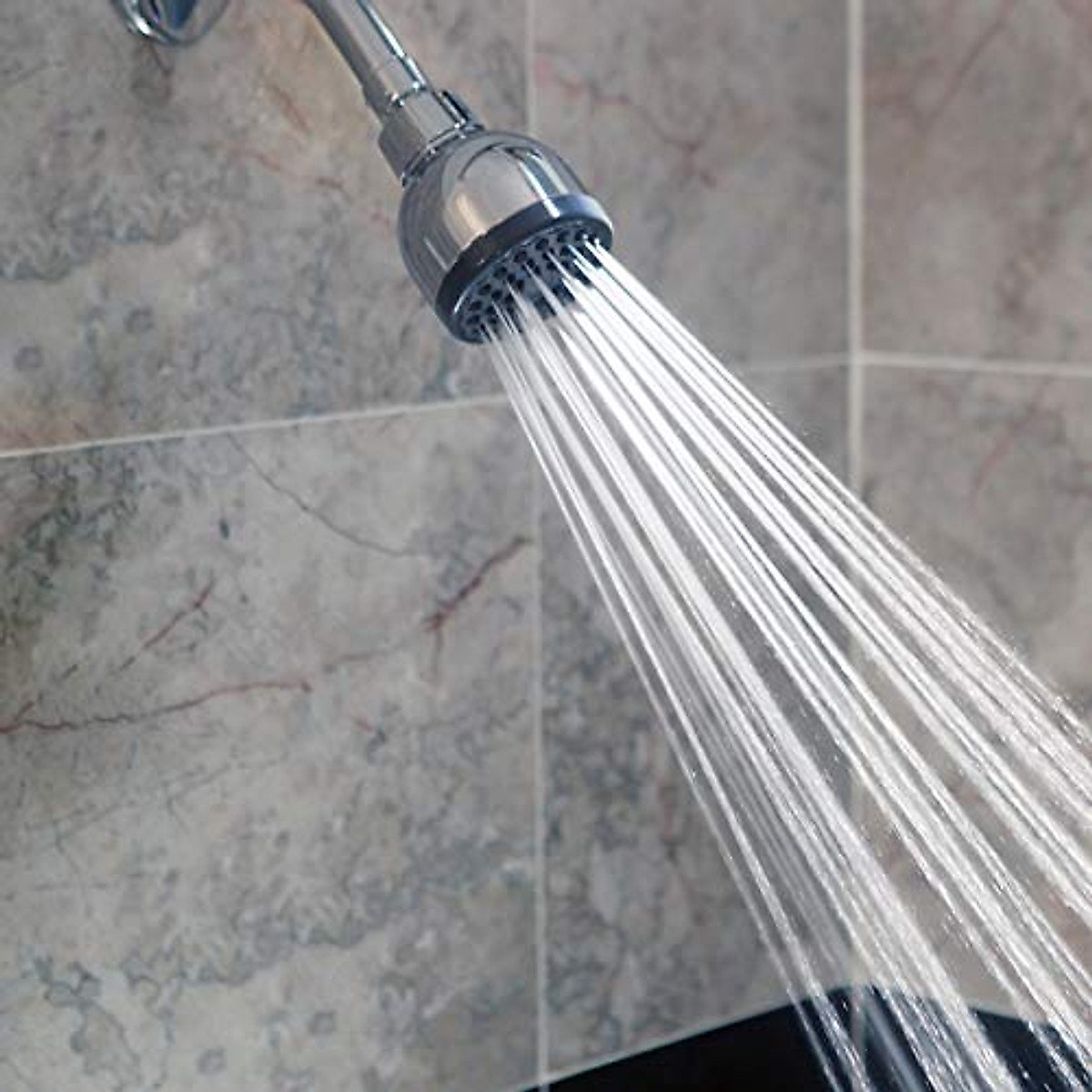 Aqua Elegante 3 Inch High Pressure Shower Head - Best Pressure Boosting, Wall Mount, Bathroom Showerhead For Low Flow Showers, 2.5 GPM - Chrome