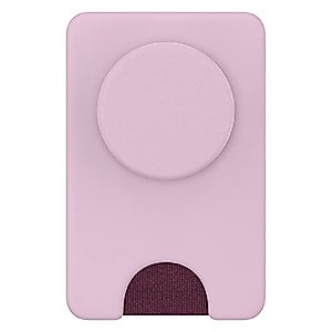 PopSockets: Phone Wallet with Expanding Grip, Phone Card Holder, Wireless Charging Compatible, Wallet for MagSafe - Blush Pink