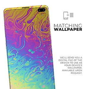 DesignSkinz Neon Color Fushion V2 Protective Vinyl Decal Wrap Skin Cover Compatible with The Samsung Galaxy S20 (Screen Trim & Back Glass Skin)