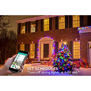 LITEdge Outdoor Smart Plug, WiFi 2-in-1 Plug Power Outlet, Compatible with Google Home & Alexa, APP Cordless Remote Control Smart Outlet Socket, Remote Control, Timer, Waterproof