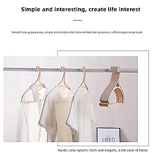YASEZ 20pcs Plastic Clothes Hanger for Adults Children, No Trace, Non Slip, Stackable Storage Hanger Drying Racks for Wardrobe Balcony (Color : D, Size : 41.7 * 1.5 * 21.2 cm)