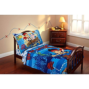 Disney Jake and The Neverland Pirates 4 Piece Toddler Bedding Set