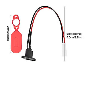 Battery Charger Connector Socket for Xiaomi M365, Durable Charging Port for Xiaomi M365 Electric Scooter Accessories Prevent Deformation and Damage
