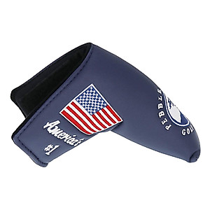 HISTAR American Flag Blade Putter Headcover for Scotty Cameron Ping (Navy Blue)