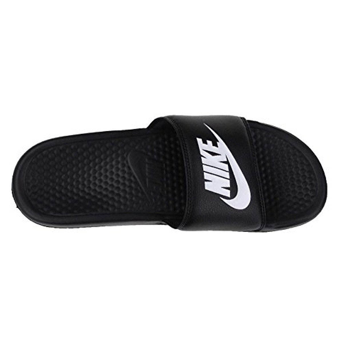 Nike Men's Benassi Just Do It Athletic Sandal, Black/White Noir/Blanc, 9.0 Regular US