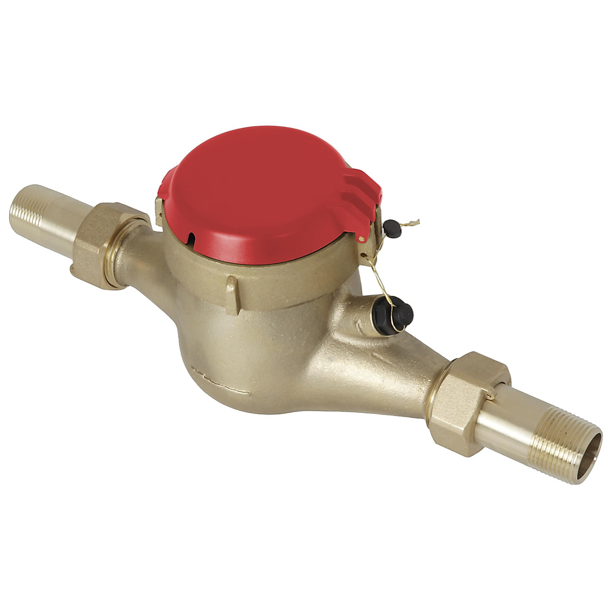 3/4” HOT Water Meter: Lead Free Brass, NSF Certified, Multi-Jet, Gallons (Horizontal Installation)