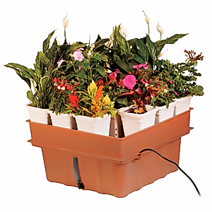 Hydrofarm MGSYS Hydroponic Megagarden Ebb & Flow System in a 22" x 22" x 10" size Container,Black