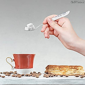 6Pcs Coffee Spoons for Coffee Bar - Chinese Floral Stainless Steel Spoons Kitchen Set Tea Spoons Silverware Set - Ice Cream Spoon Cake Tableware Set Coffee Stirrers Reusable Dessert Spoons for Tea Set