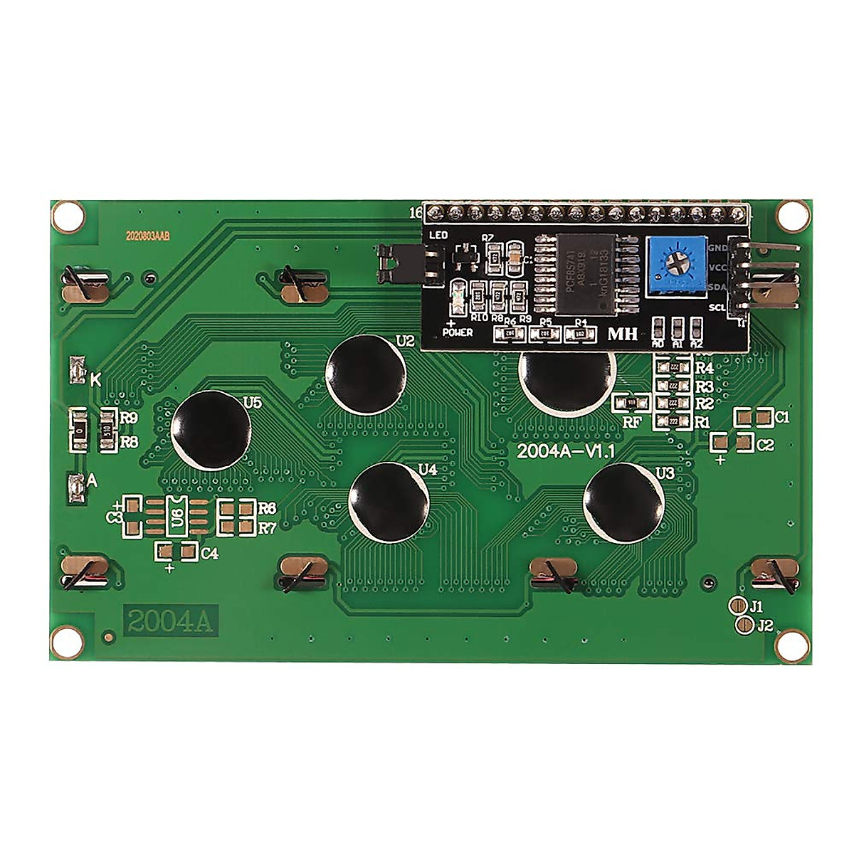 ALMOCN IIC I2C TWI Serial 2004 20x4 LCD Display Module with I2C Interface Adapter Blue Backlight for Arduino R3 MEGA2560(Blue)