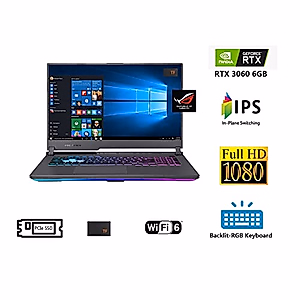ASUS 2023 New ROG Strix Premium G15 Gaming Laptop: 15.6" FHD 144Hz IPS Display, AMD Gaming 8-Core Ryzen 7-4800HX, 32GB DDR5, 1TB SSD, 6GB GeForce RTX 3060, WiFi-6, Backlit-KYB, USB-C, Win11H, T.F