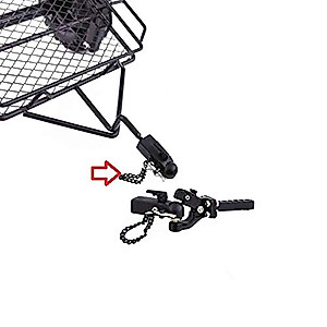 DKKY Metal Hitch Trailer Hook Ball Buckle Simulation Link Component Suitable for Scx10 90046 Trx4 110 RC Car, Trailer Tow Hitch Tow Hook Drop (Hook-Coupler)
