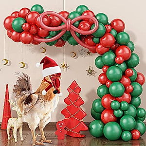 24 PCS Christmas Pet Chicken Hat with Adjustable Chin Strap，Mini Red Santa Hat and Scarf Pet Rabbit Hats with Scarf for Hamster Guinea Pig Chinchilla Hedgehog Lizard Bearded Dragon Xmas.