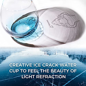 XIAHAN Taurus Stemless Wine Glass, Zodiac Gift Water Cup, Glass Cup, Coffee Cup, Gift for Men and Women