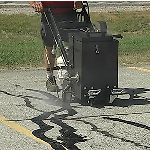 Asphalt Kingdom Crack Fill Melter Applicator: RynoWorx RY10MA-Elite Hot Sealant Kettle with Dispensing Shoe