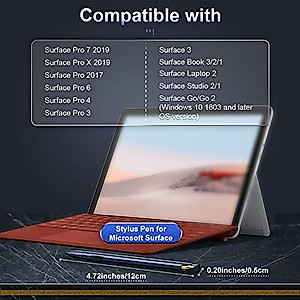 MoKo Stylus Pen for Surface, [15 Seconds Fast Charge] Stylus Pen with 1024 Levels Pressure Compatible with Surface Go3/Go 2/Go, Surface Pro 9/X/7/6/5/4/3, Surface Laptop 3/2/1, Surface Book 2/1