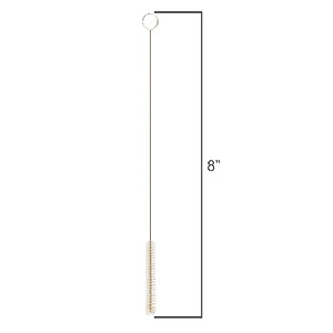 Redecker Straw Cleaning Brush, Dishwasher Safe and Reusable, 8-1/4-Inches Long