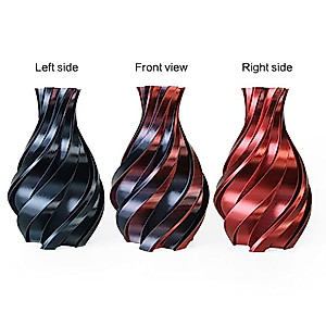 3D Printer Filament PLA Two-Color Gradient Silk Texture 1.75mm +/-0.01mm 1kg,Black to Red