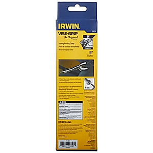 IRWIN VISE-GRIP Locking Pliers, Welding Clamp, 9-Inch (25ZR)