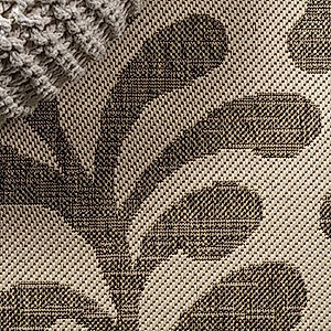 JONATHAN Y SMB117A-3 Vine All Over Indoor Outdoor Area-Rug Bohemian Coastal Easy-Cleaning Bedroom Kitchen Backyard Patio Non Shedding, 3 X 5, Brown/Beige