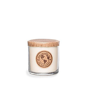 Eco Candle Co. Recycled Candle, Bourbon Vanilla, 6 oz. - Scents of Bourbon, Vanilla, Tonka Bean, Cedarwood, & Cardamom - 100% Soy Wax, No Lead, Kraft Paper Label & Lid, Hand Poured, Midwest Soybeans