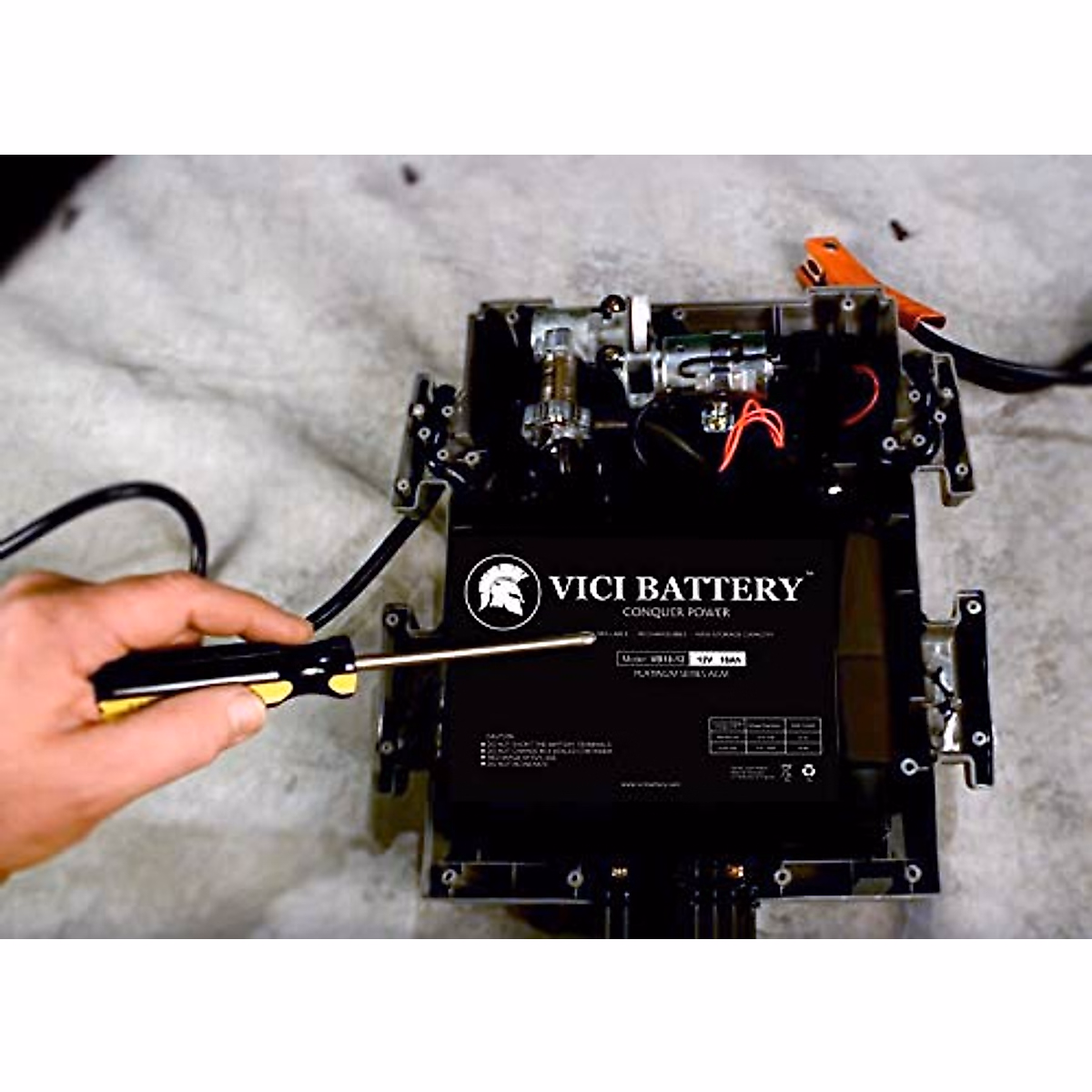 VICI Battery VB18-12 - 12V 18AH Replacement for Stanley Fatmax 450 Amp 12V 18Ah SEL SN12017 Jump Starter Battery