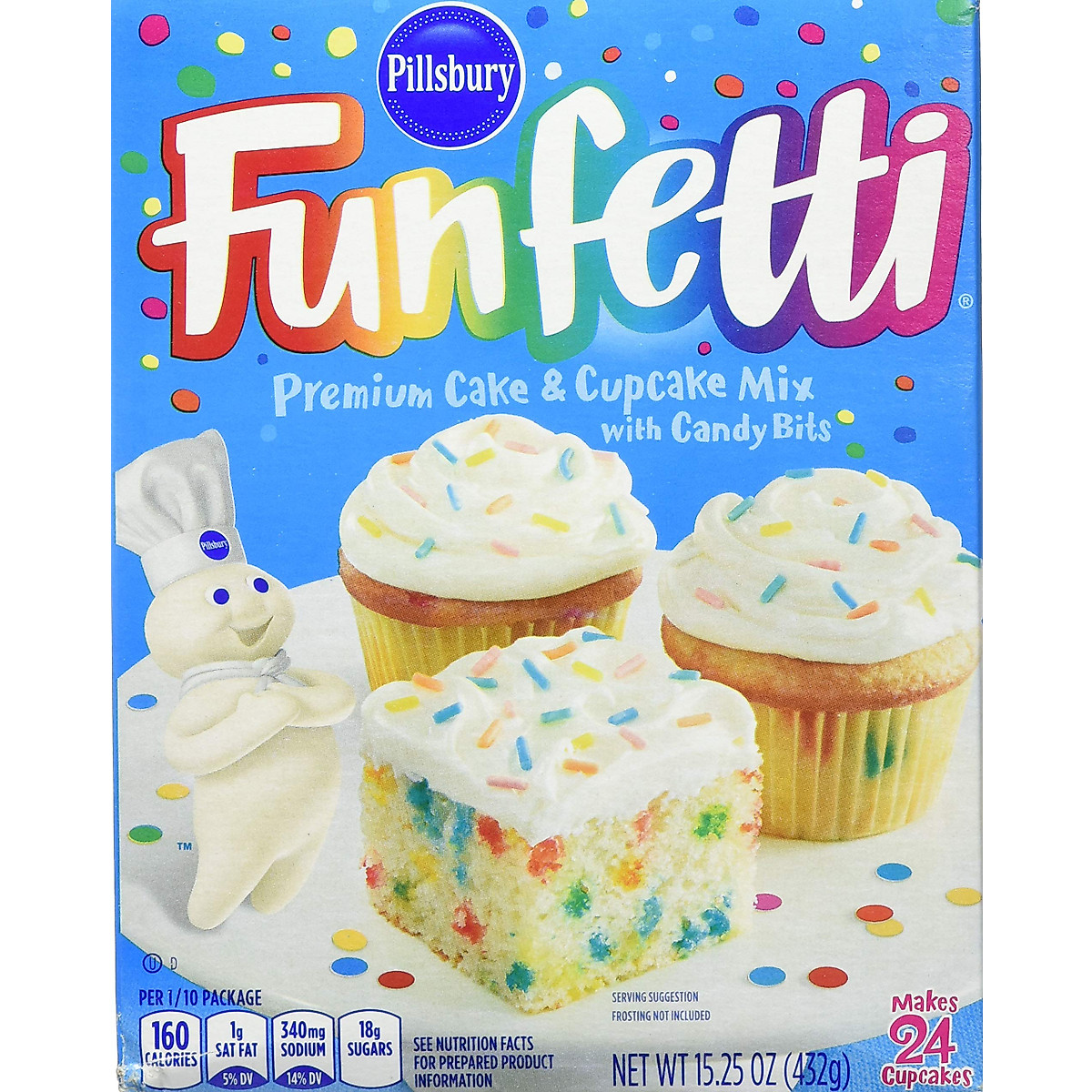 Pillsbury Funfetti Cake Mix, 15.25 oz