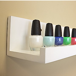 InPlace Shelving 9084678 35.4 in W x 4.5 in D x 3.5 in H Floating Shelf with Picture Ledge, White