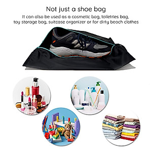 Ecoright Shoe Bags for Travel, Set of 2, 100% Recycled Water-Resistant Zipper Pouch Bags, Shoe Bags for Storage, Travel Essentials for Men & Women