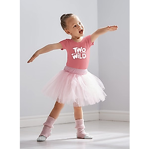 Two Wild 2nd Birthday Outfit Girl Shirt for 2 Year Old Toddler Second Cute Tshirt (2 Years, Mauve)