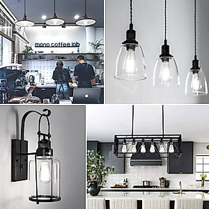 Dimmable Vintage LED Edison Light Bulbs 100W Equivalent, 8W ST58 Daylight White 5000K 1200Lumens ST19 Antique LED Filament Bulbs, E26 Base, Clear Glass, CRI90+, Great for Home Bathroom Kitchen(4 Pack)