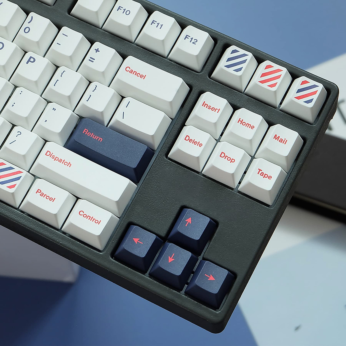 UniCusMech PBT Cherry Profile 141 Keys keycap Set Dye Sublimation ANSI Layout Keycap for Mechanical Gaming Keyboard Cherry MX Switch (Pakage)
