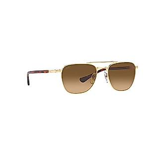 Persol PO2494S Square Sunglasses, Gold/Brown Gradient Polarized, 53 mm