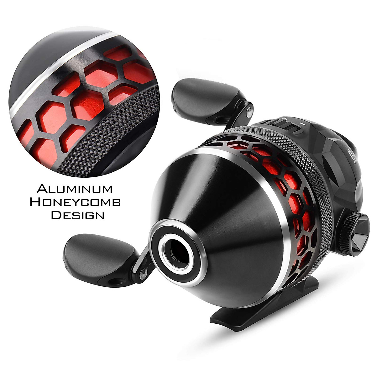 KastKing Brutus Spincast Fishing Reel,Reversible Handle for Left or Right Casting.