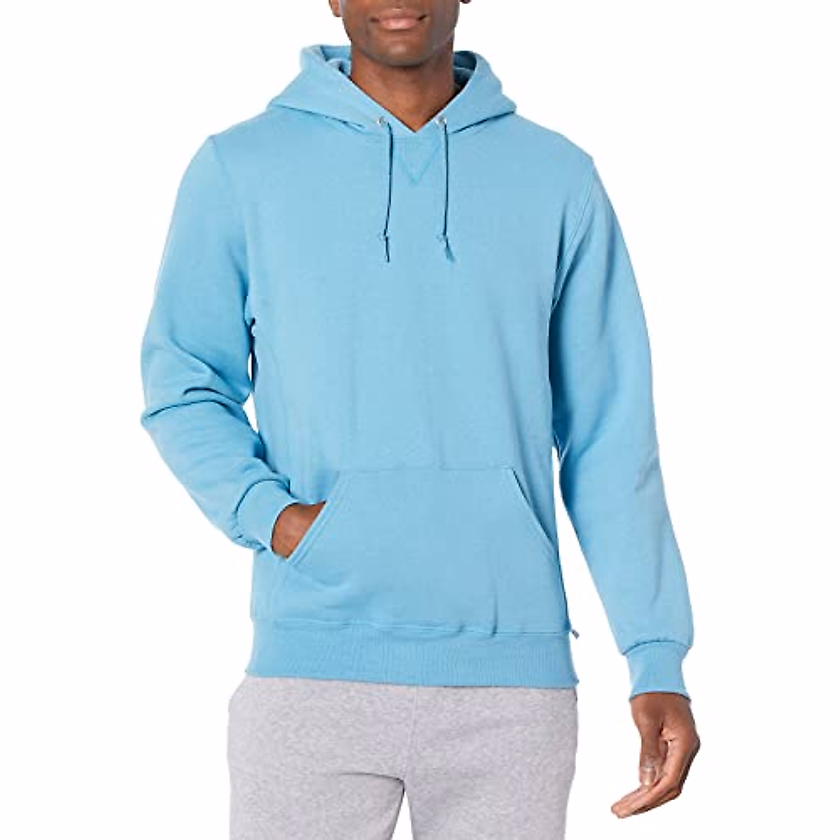 Russell Athletic Men's Hoodie Dri-Power Fleece Hoodies & Sweatshirts, Moisture Wicking, Cotton Blend, Relaxed Fit, Sizes S-4X, Arctic Blue, Small