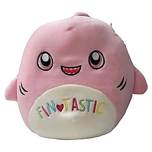 Squishmallows Official Kellytoy Valentines Squad Squishy Soft Plush Toy Animal (8 Inch, Selene Pink Shark)